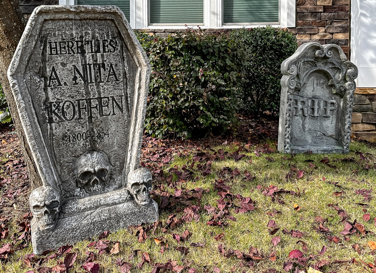 Give Foam Gravestones a Scary Realistic Makeover This Halloween! – The ...